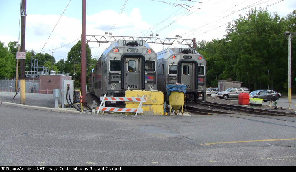 Cab Cars 7016 and 7036 Laying Over